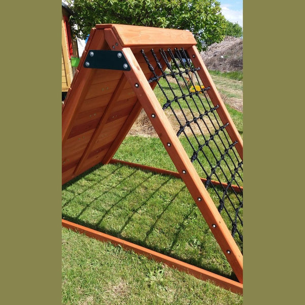 Rock Wall & Scramble Net Climbing Frame nz - Kiwiplay NZ